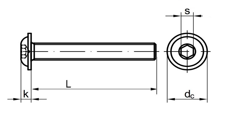 ISO 7380-2 Śruby imbusowe z łbem podkładkowym - SPEC-BOLT